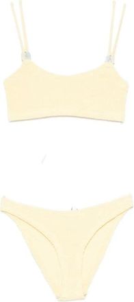 Hunza G Femme, Maillots de bain, Jaune, Taille: ONE Size Cassie Beaded Bikini
