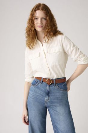 Levi's Ceinture Boucle En O - Femme - Marron / Leather Brown - 75