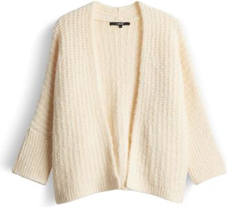 someday Damen Strickjacke | TUMALIA Regular Chunky Knit Cardigan aus Woll-Alpaka Mix Buttercream, S