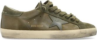 Golden Goose Homme, Chaussures, Vert, Taille: 42 EU Baskets Super-Star