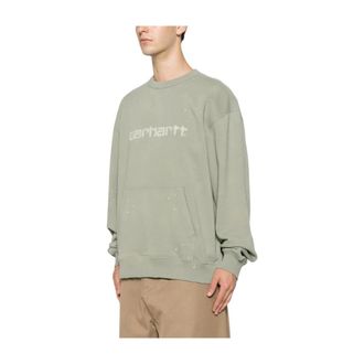 Carhartt Work in Progress Crew Neck Sweatshirt - - Sweatshirts & Hoodies - Herren - Gr&uuml;n - M