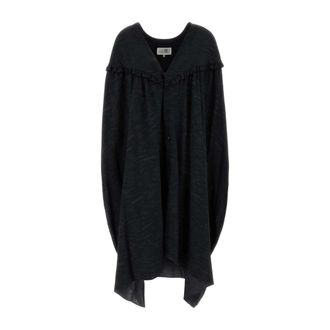 Maison Margiela V-neck Kleid - - Dresses - Damen - Schwarzk - XS