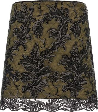 Le Twins LE Twins, Femme, Jupes, Vert, Taille: 36 FR Giulia Skirt