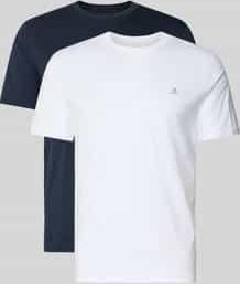 Marc O'Polo Regular Fit T-Shirt Set aus reiner Baumwolle im 2er-Pack
