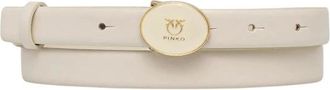 Pinko Runder Emaille H2 G&uuml;rtel - - Accessories - Damen - Beige - XL