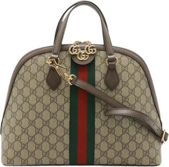 Gucci Sac &agrave; main vintage en toile Pre-owned - Femme - Pre-owned - Brun - Taille: ONE Size