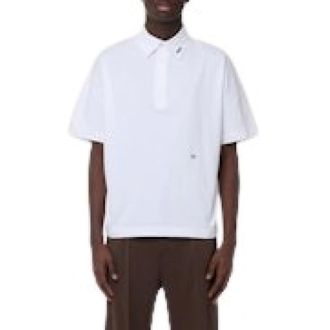 Rhude Polo en jersey SS - Homme - Tops - Blanc - Taille: M