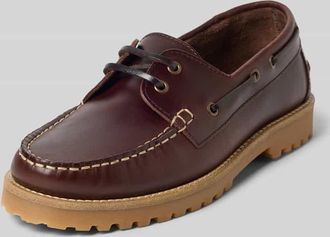 Bianco Slipper aus echtem Leder mit profilierter Sohle
