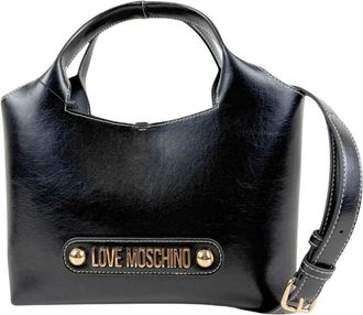 Love Moschino Femme, Sacs, Noir, Taille: ONE Size Pu 2 Manici Piccola c/Tracolla