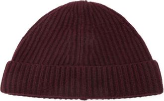 Amaranto bonnet en maille c&ocirc;tel&eacute;e - Rouge