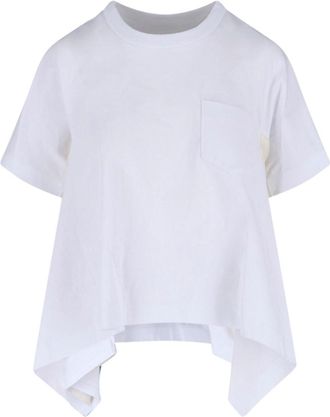 sacai Asymmetrisches T-Shirt