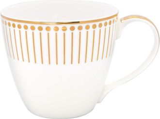 Green Gate Becher Gate Noir Dawn Gold Wei&szlig; Porzellan Henkel Kaffeebecher 300 ml