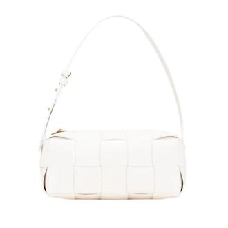 Bottega Veneta Pre-owned Gewebte Lammleder Schultertasche - - Pre-owned - Damen - Wei&szlig; - ONE SIZE