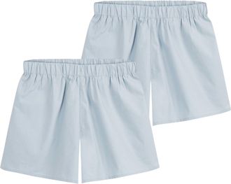 Mela Damen vegan Multipack 2x Pyjama Shorts Vanika Cloudy Blue