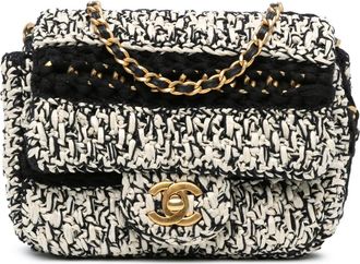 Chanel Hobo Bags - Raffia Braided with Love Flap - Gr. unisize - in Wei&szlig; - f&uuml;r Damen