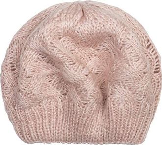 styleBREAKER Bonnet tricoté pour Dames avec Motif de Tresse, Hiver, béret, Bonnet français 04024166, Couleur:Vieux Rose