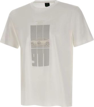 HUGO BOSS Homme, Tops, Blanc, Taille: L Spirit70 Grx T-shirt