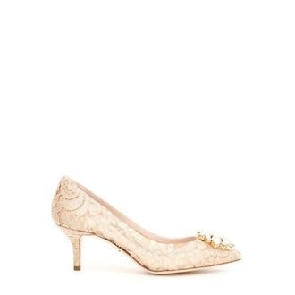 Dolce & Gabbana Femme, Chaussures, Beige, Taille: 38 1/2 EU Bellucci Pump