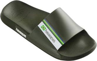 Havaianas Slide Brasil, Slide Unisexe Adultes, Vert, 4.5 UK Men/ 5 UK Women