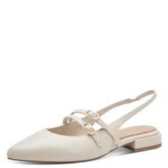 Marco Tozzi Damen Slingpumps Spitz Elegant, Beige (Cream), 38 EU