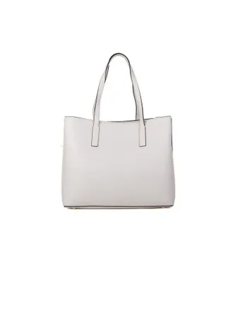 Guess Womens Tote Bag Ivory Polyurethane - Tote-Bags