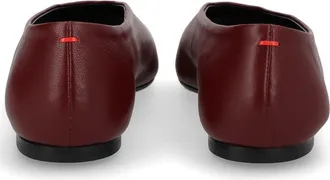 Aeyde Womens Ballerina Betty Bordeaux Nappa Leather Shoe
