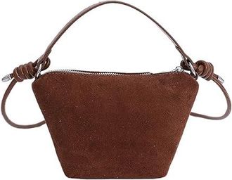 Generic Sac à main en velours avec bretelles - Sac à bandoulière pour femme et fille, marron foncé, 200*110*50/7.87*4.33*1.97inch