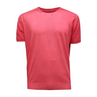KANGRA Vintage-Effekt Pullover Made in Italy - - Tops - Herren - Rosa - L