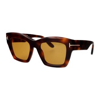 Tom Ford Femme, Accessoires, Brun, Taille: 52 MM Luna Lunettes de soleil