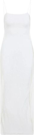 Jacquemus Femme, Robes, Blanc, Taille: 34 FR La Robe Maille Plumetis Long Dress