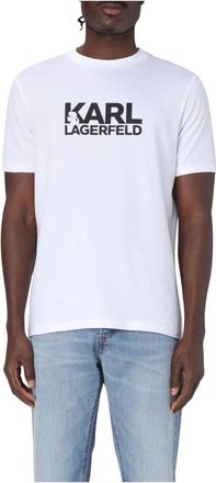 Karl Lagerfeld Homme, Tops, Blanc, Taille: XL Logo Tee