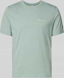 Champion T-Shirt mit Label-Stitchings und Rundhalsausschnitt