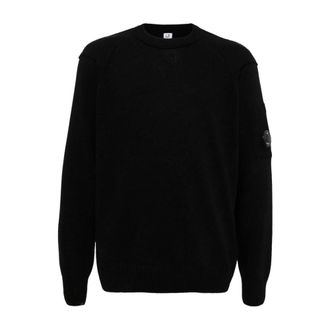 C.P. Company C.p. Company, Homme, Pulls, Noir, Taille: S Maille Tricot Col Rond