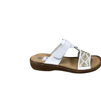 Rieker Femme, Chaussures, Blanc, Taille: 40 EU Slippers