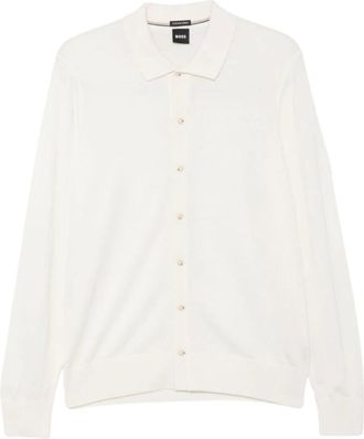 HUGO BOSS Cardigans - Homme - Pulls - Blanc - Taille: L