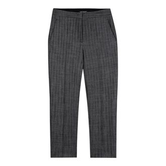 Luisa Cerano Pinstripe-Tapered-Pants- metallic pinstripe - - Trousers - Damen - Grau - L