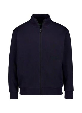 HUGO BOSS Herren Cardigan blau unifarben