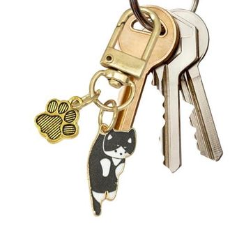 Generic Porte-cl&eacute;s Chat De Dessin Anim&eacute; - Porte-cl&eacute;s Et Adorable Pour Chat | Chat Chaton Animaux Charme Pendentifs | Porte-cl&eacute;s Lovely Kitty | Porte-cl&eacute;s Esth