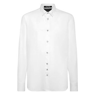 Philipp Plein Homme, Chemises, Blanc, Taille: 3XL Chemise Playboy Cut