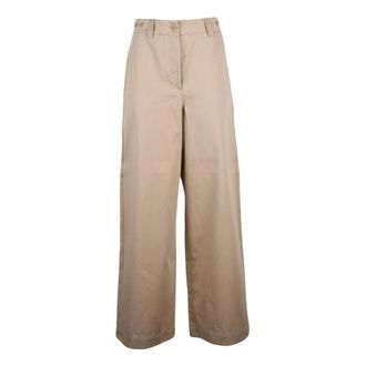 Max Mara Pantalon Alfeo Large - Femme - Pantalons - Beige - Taille: 34 FR