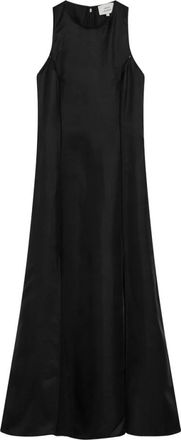 Loulou Studio Femme, Robes, Noir, Taille: 38 FR Robe Maxi D&eacute;taill&eacute;e