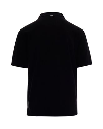 Herno Mens Polo Shirt Derby Black T-shirts And Polos