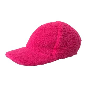 Dolce & Gabbana Homme, Accessoires, Rose, Taille: ONE Size Casquette de baseball en peluche polaire