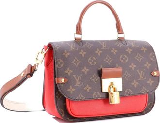 Louis Vuitton Vaugirard Handbag Monogram Canvas with Leather satchel - Marron