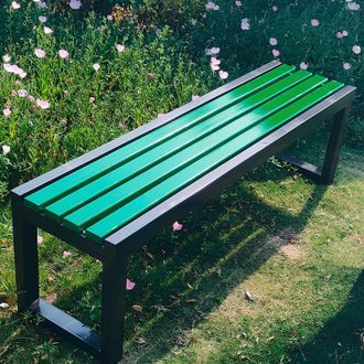 Generic Parkbank, Gartenbank Ohne Lehne, Verandabänke Für Draußen, Für Veranda, Rasen, Garten, Hof