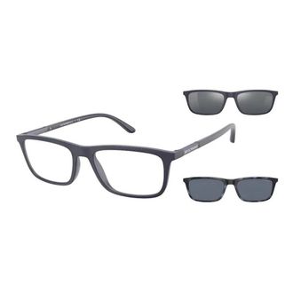 Emporio Armani unisex, Accessoires, Bleu, Taille: 55 MM Lunettes de soleil Ea4160