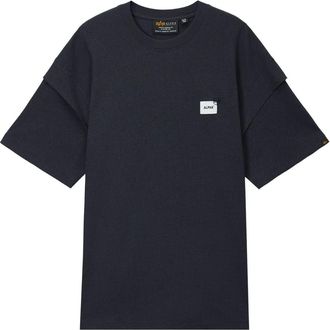 Alpha Industries t-shirt en maille gaufrée - Gris