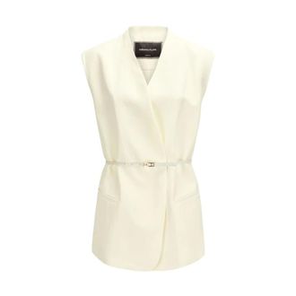 Fabiana Filippi Taillierter V-Ausschnitt-Weste - - Suits - Damen - Beige - 2XS