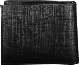 Calvin Klein Textured Leather Wallet - Black