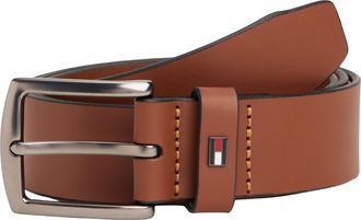 Tommy Hilfiger Herren Gürtel Denton 3,5 cm Ledergürtel, Braun (Winter Cognac), 130 cm